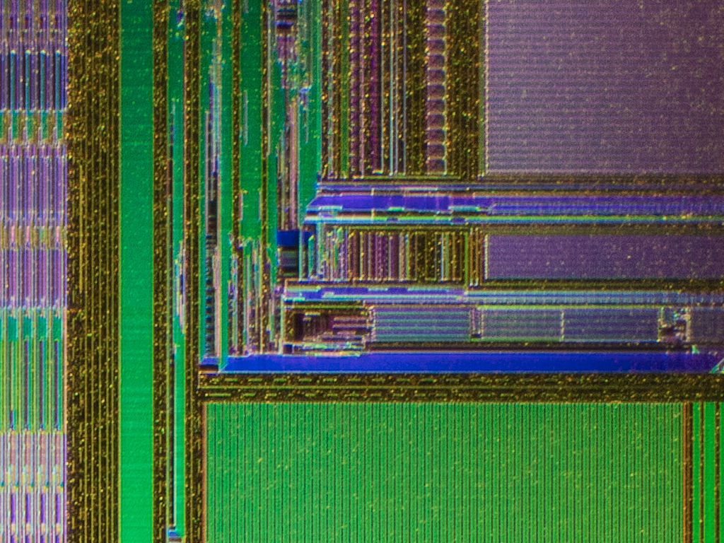 Take 2 on AMD 80486 DX2 CPU Die - www.photomacrography.net